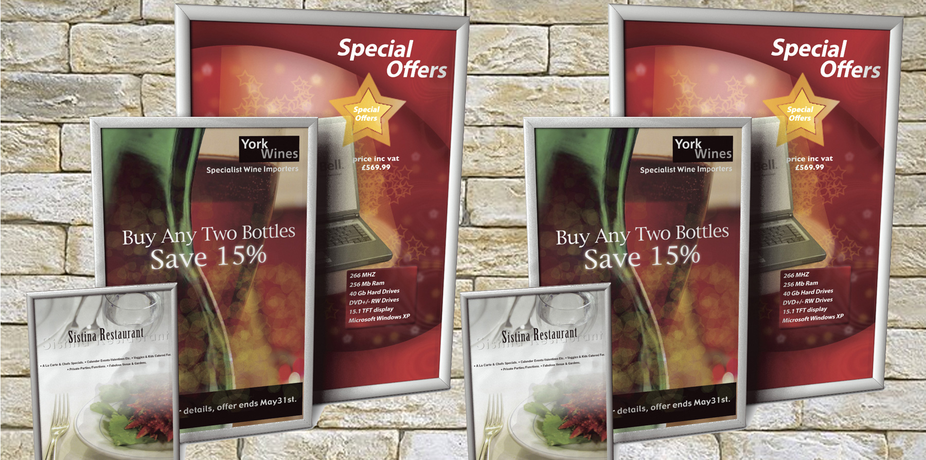 Clickframes & Gripstrips - Signs Display